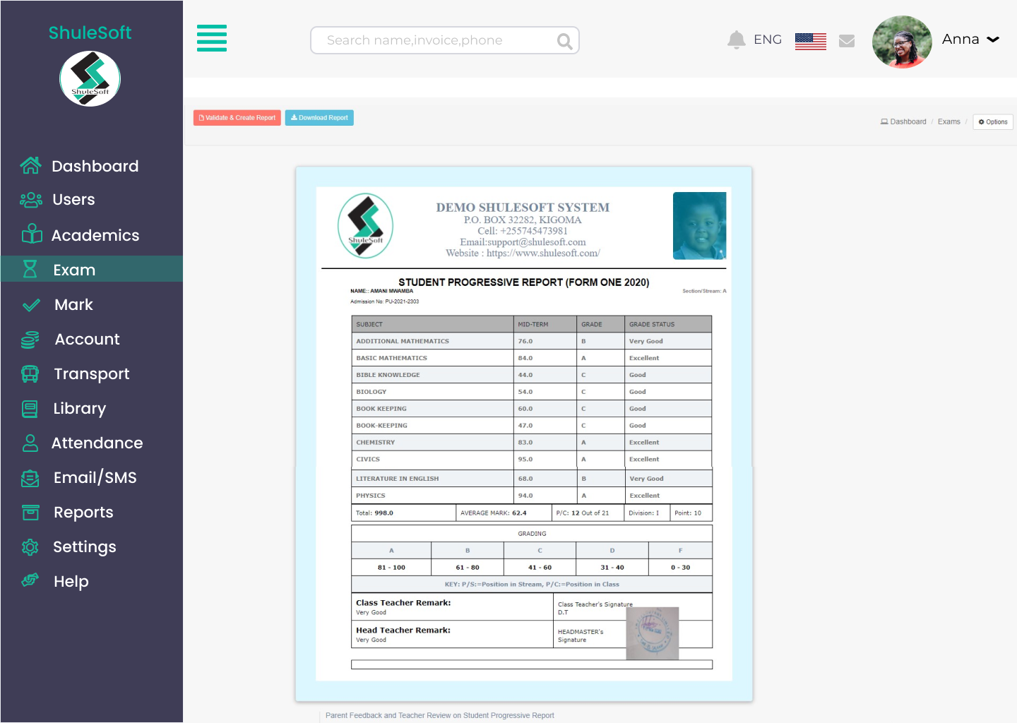 ShuleSoft School Management System